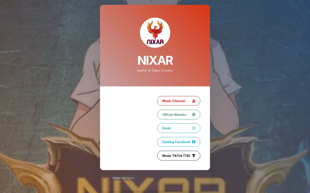 Nixar Carrd